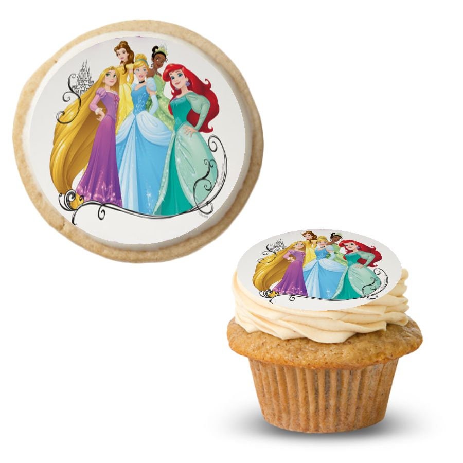 Disney Princesses Edible Dessert Toppers Your Choice in | Etsy