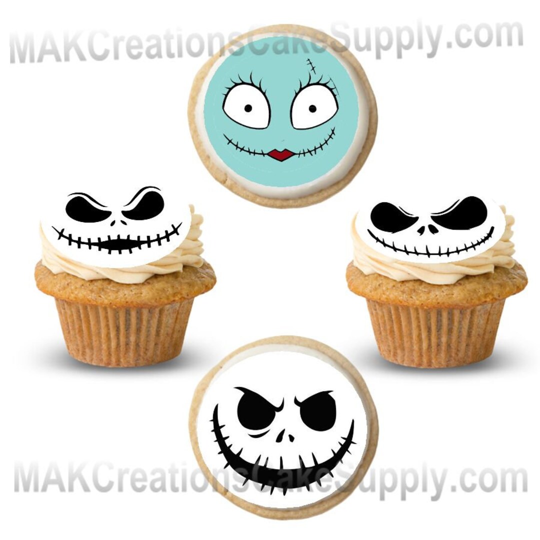 Skeleton & Bow Tie Wafer Paper Combo Decorating Sets Cake - Etsy España