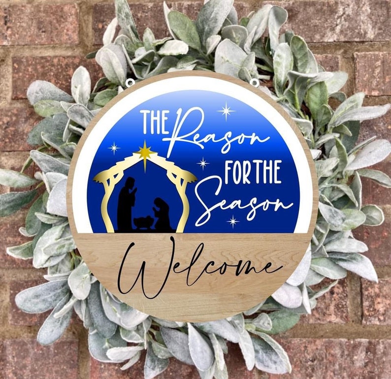 10 Interchangeable Welcome Round Sign INSERT ONLY Unfinished - Etsy