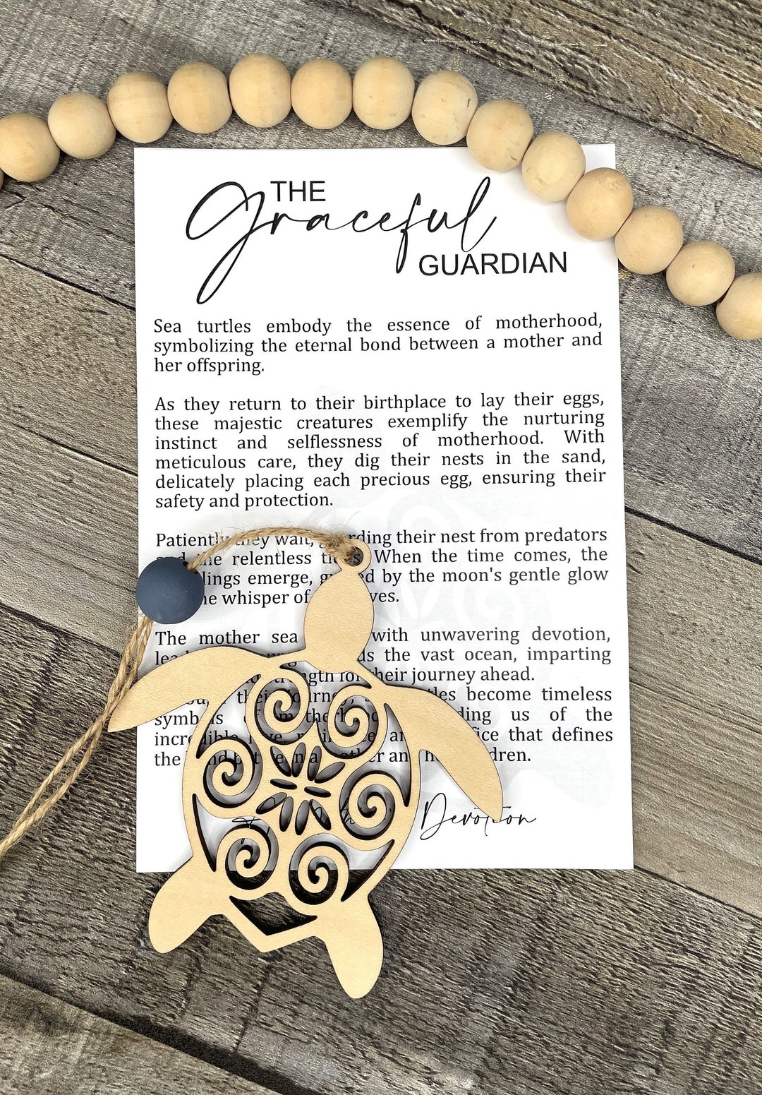 Turtle Ornament With Note Card / Gifts for Friends / Ornament ...
