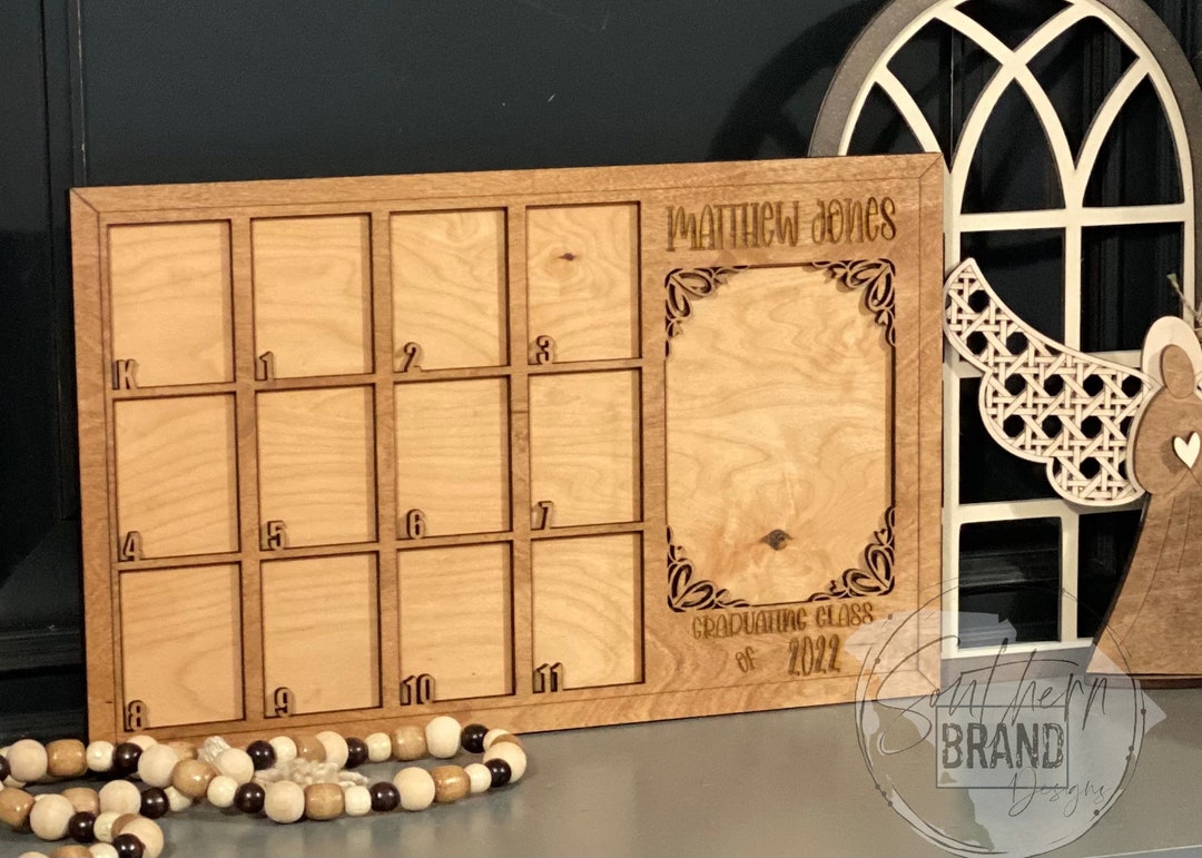 K-12 Photo Frame / Kindergarten - 12th Grade Picture Frame / Kids ...