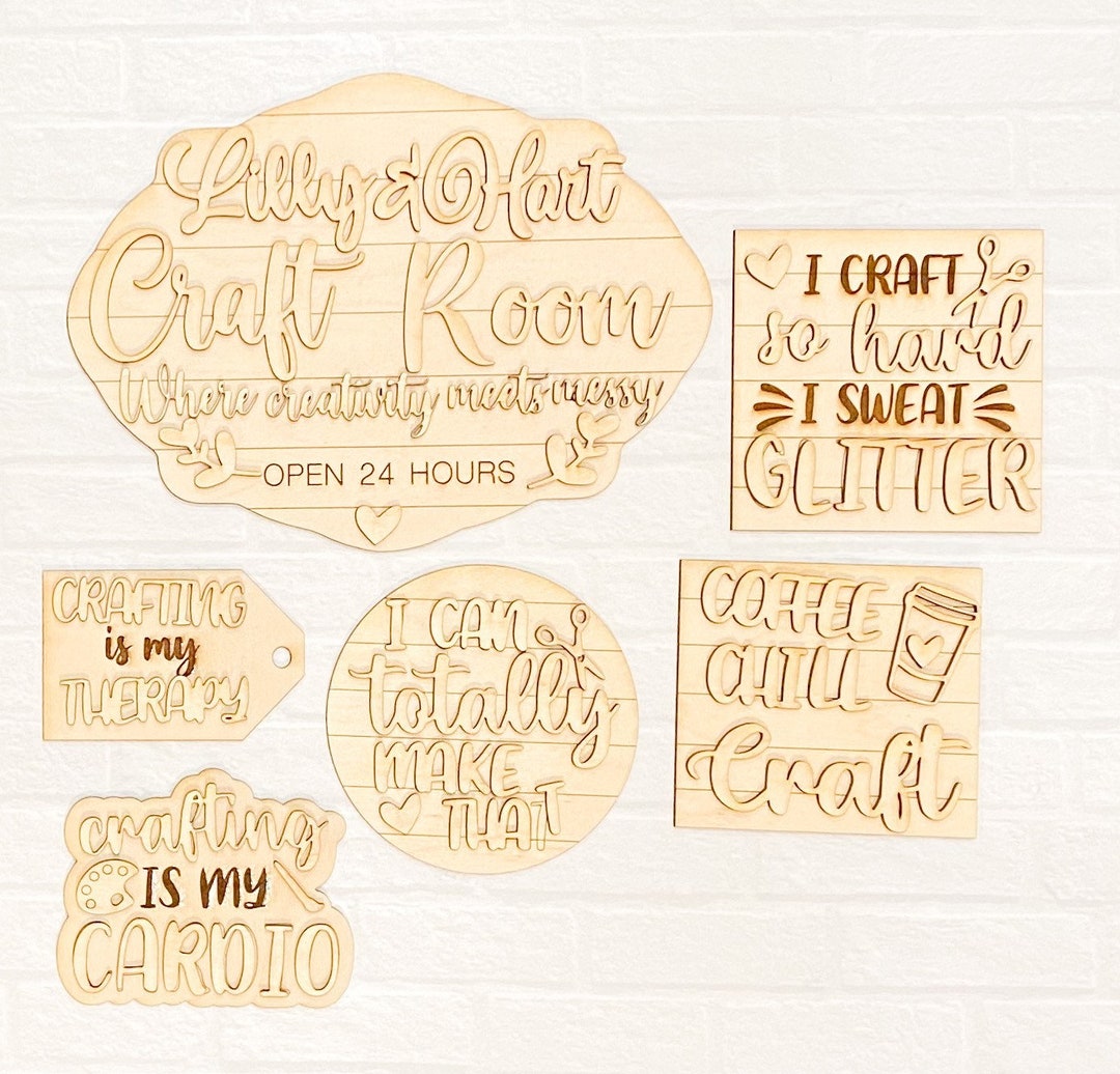 Personalized Crafter Tiered Tray Blanks - Etsy