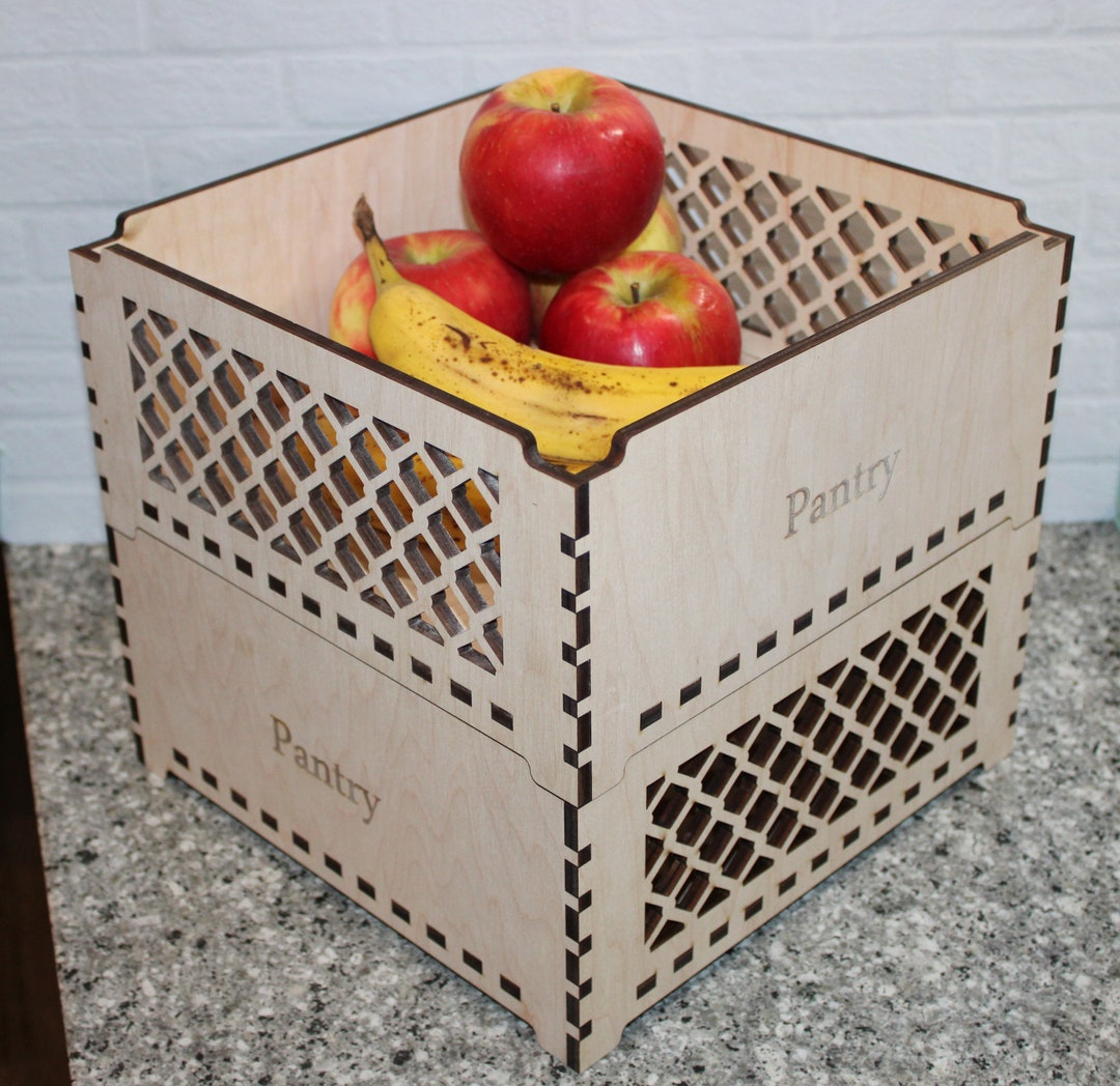 Farmhouse Style Stackable Basket / Boxes Assembled - Etsy