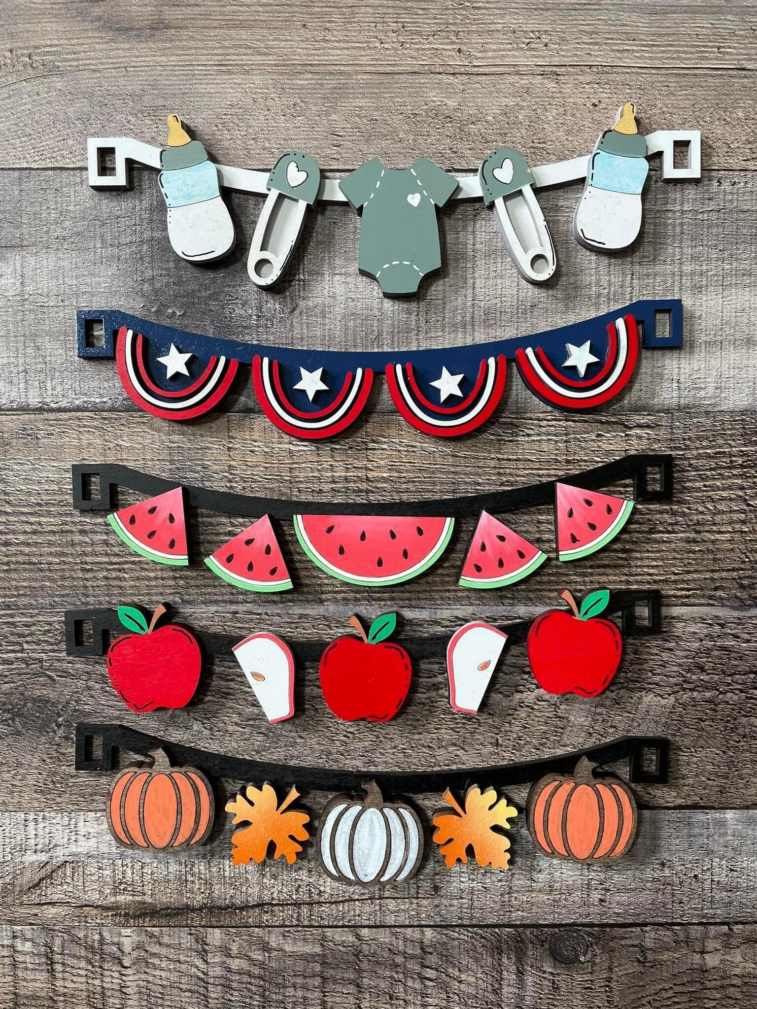 Interchangeable Banners for Wagons or Raised Shelf Blanks - Etsy