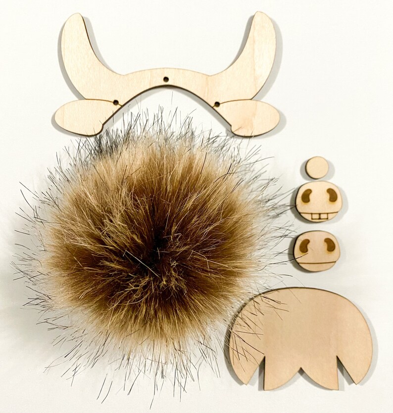 Fur Ball Bunny Kits / Bunny Decor / Fur Animals Tiered Tray / - Etsy