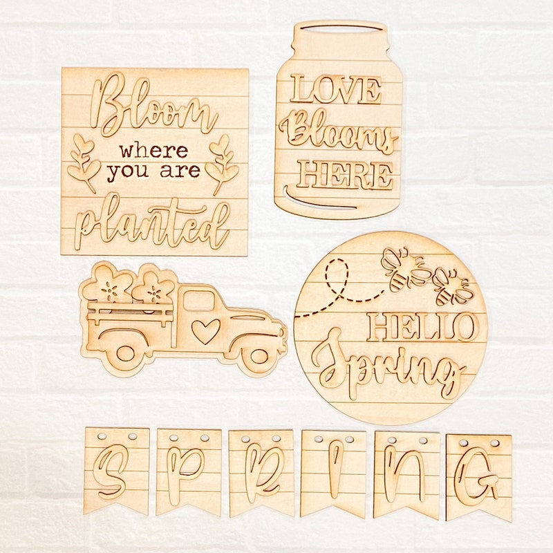 Spring Tiered Tray - Etsy