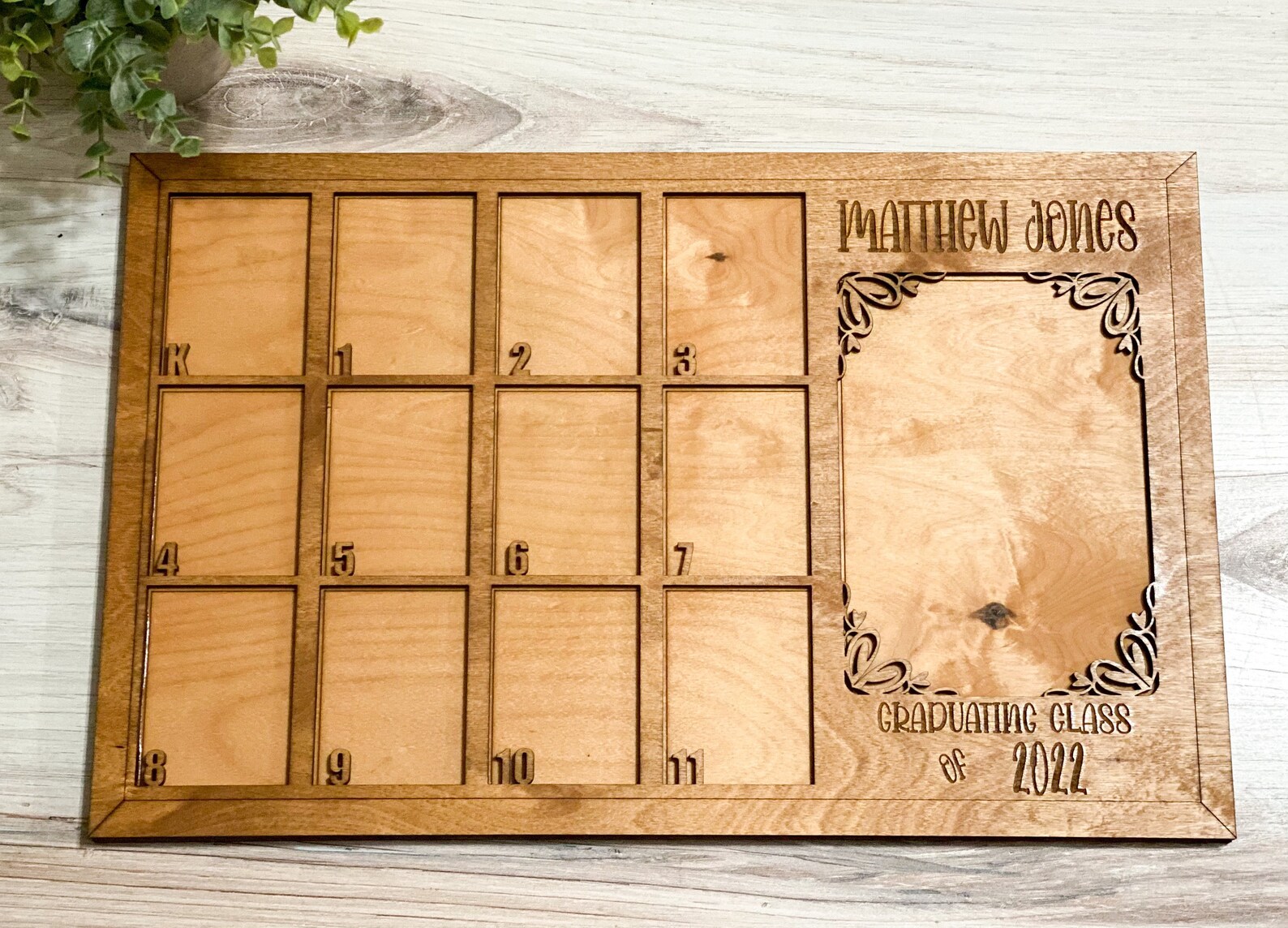 K-12 Photo Frame / Kindergarten 12th Grade Picture Frame / - Etsy