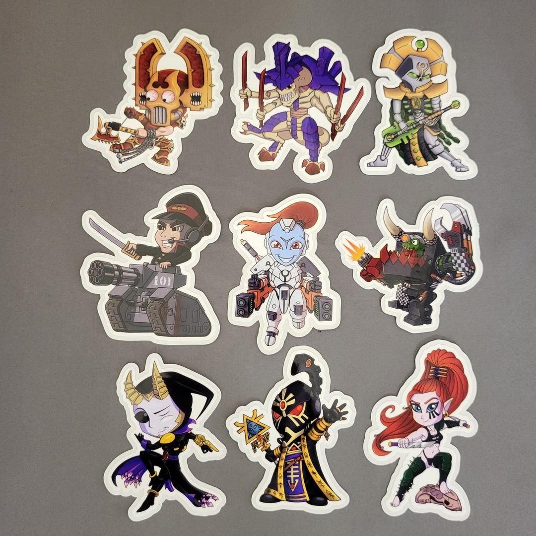 Chibi Warriors Stickers - Series 03 - Etsy