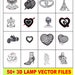 3D Illusion Acrylic Lamp Vector 50+ Bundle ,3D Night Lamp Vector File for Cnc and Laser ...