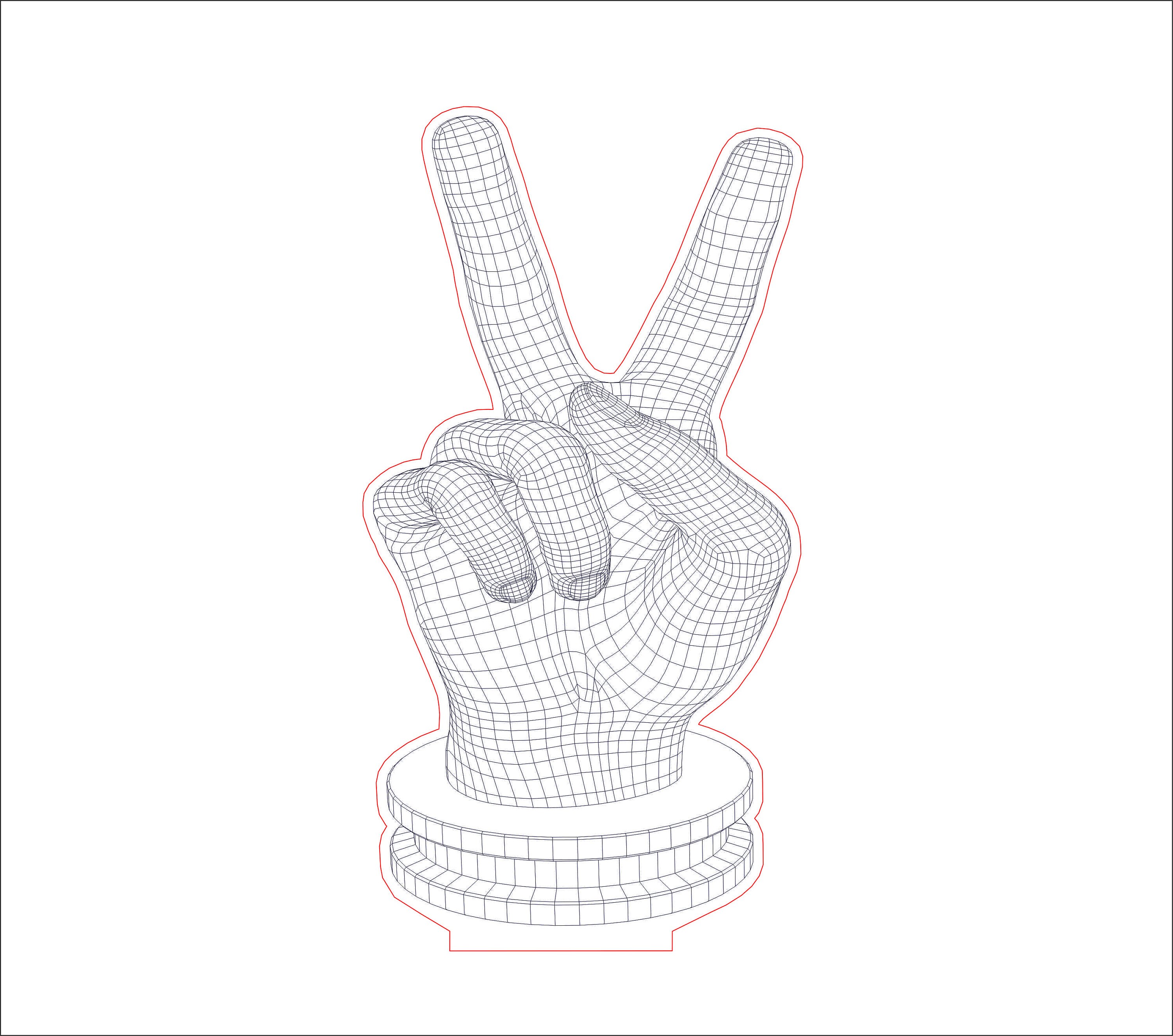 3d Peace Symbol Drawing