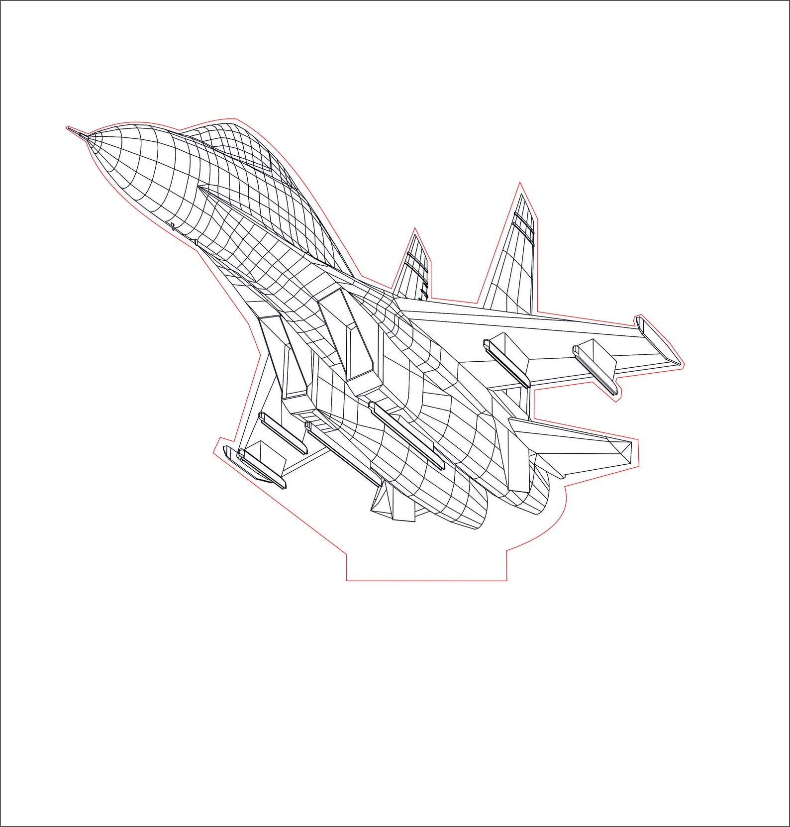S30 Plane Svg ,3D Illusion Acrylic Lamp Vector,3d Night Lamp Vector File for Cnc and Laser ...