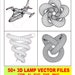 3D Illusion Acrylic Lamp Vector 50+ Bundle ,3D Night Lamp Vector File for Cnc and Laser ...