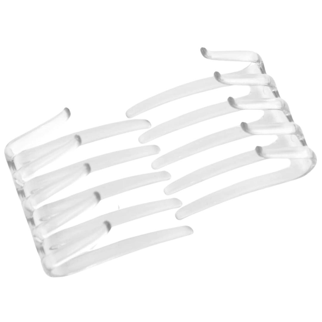 Parcelona French Crab Interlocking Medium Celluloid Hair Side Comb for ...