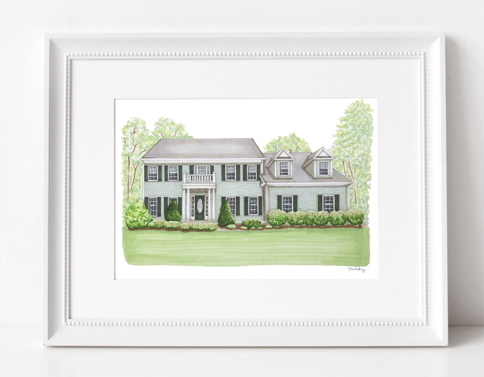 House Drawing, House Portrait, Custom Drawing of Your Home, House ...