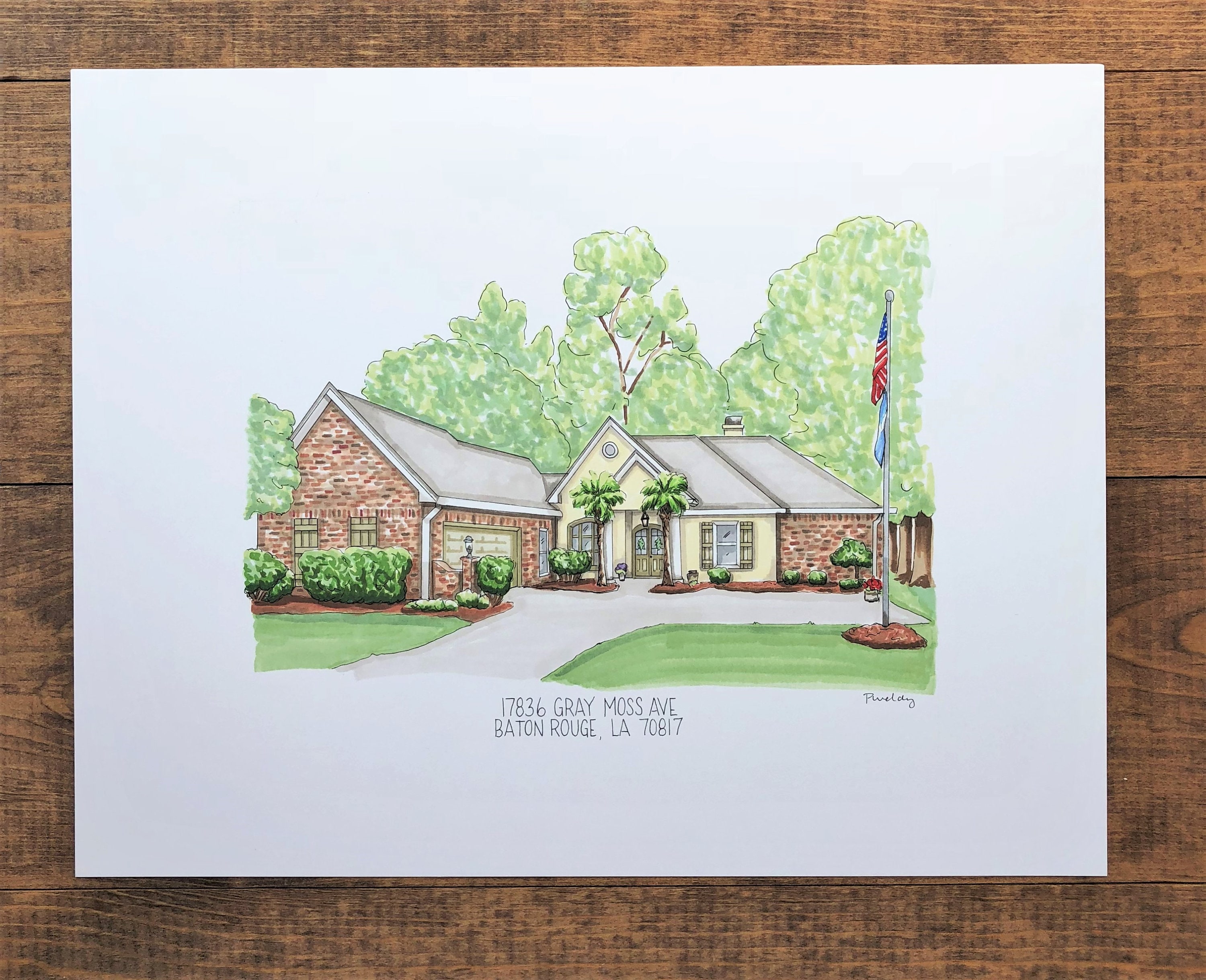 Custom House Drawing Custom Home Portrait House Portrait | Etsy