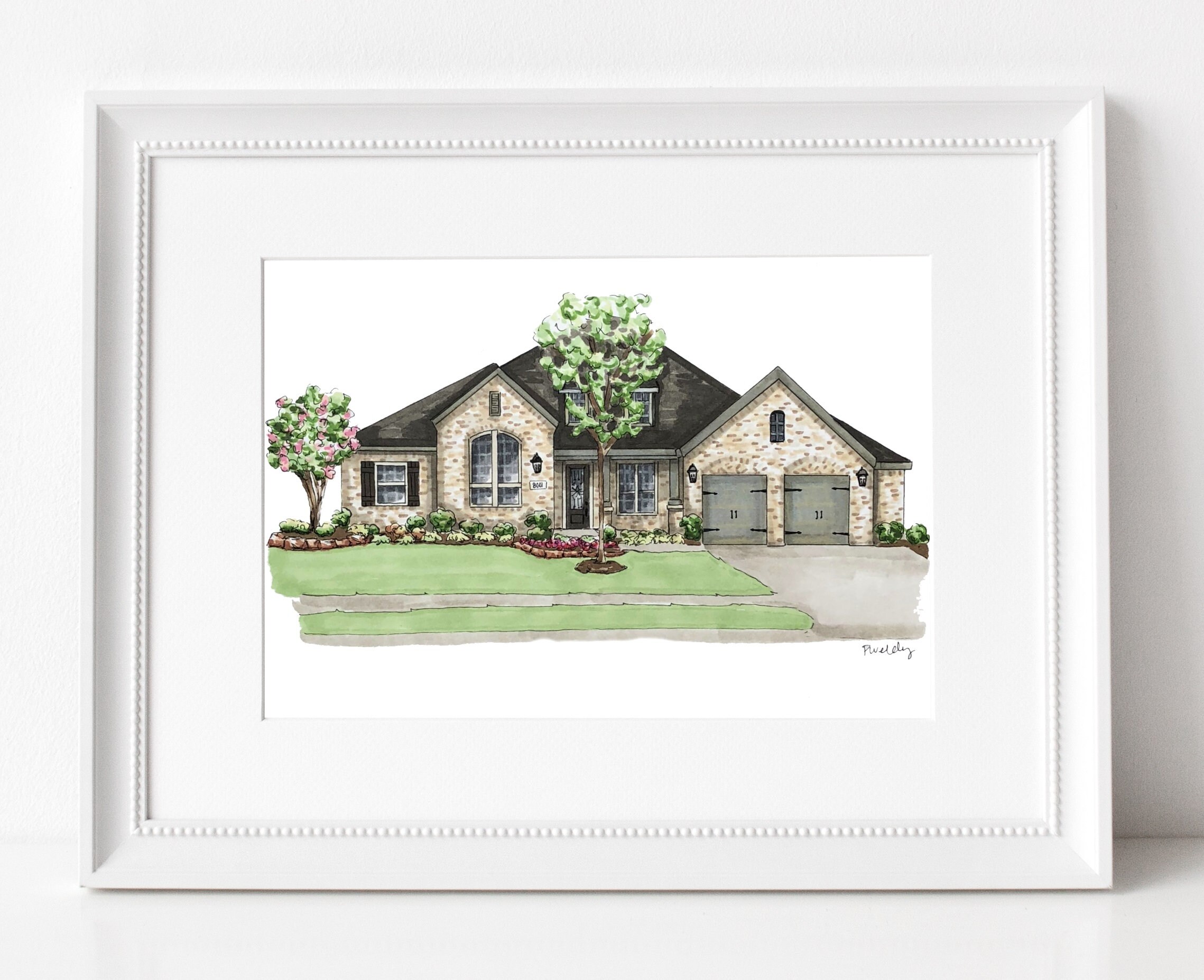 Custom House Drawing Custom Home Portrait House Portrait - Etsy