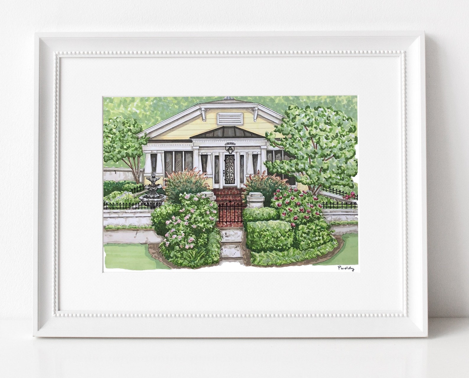 Custom House Portrait House Drawing Custom Drawing of Your - Etsy