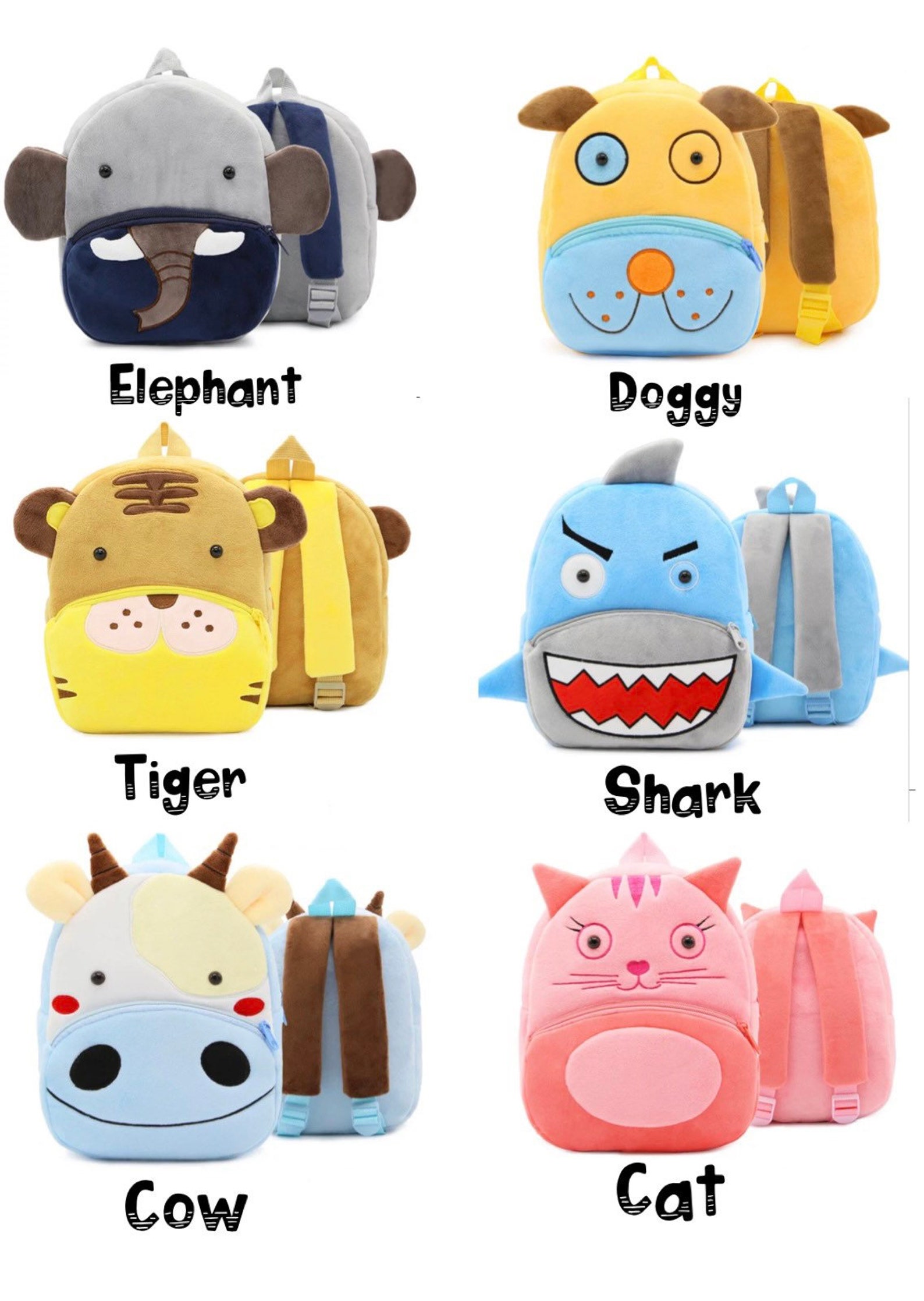 Personalized Toddler Backpack / Animal Backpack / Kids School - Etsy