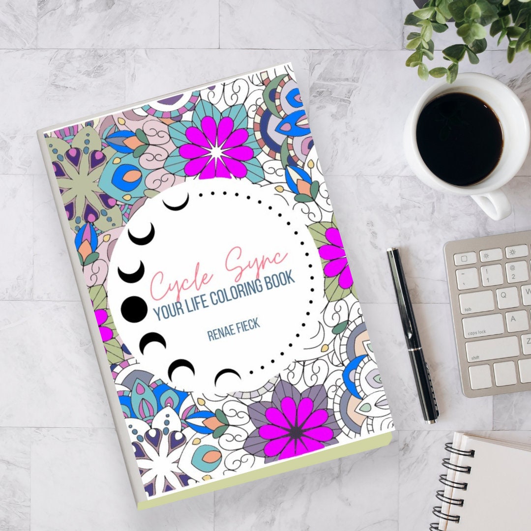 Cycle Syncing Coloring Book - Etsy