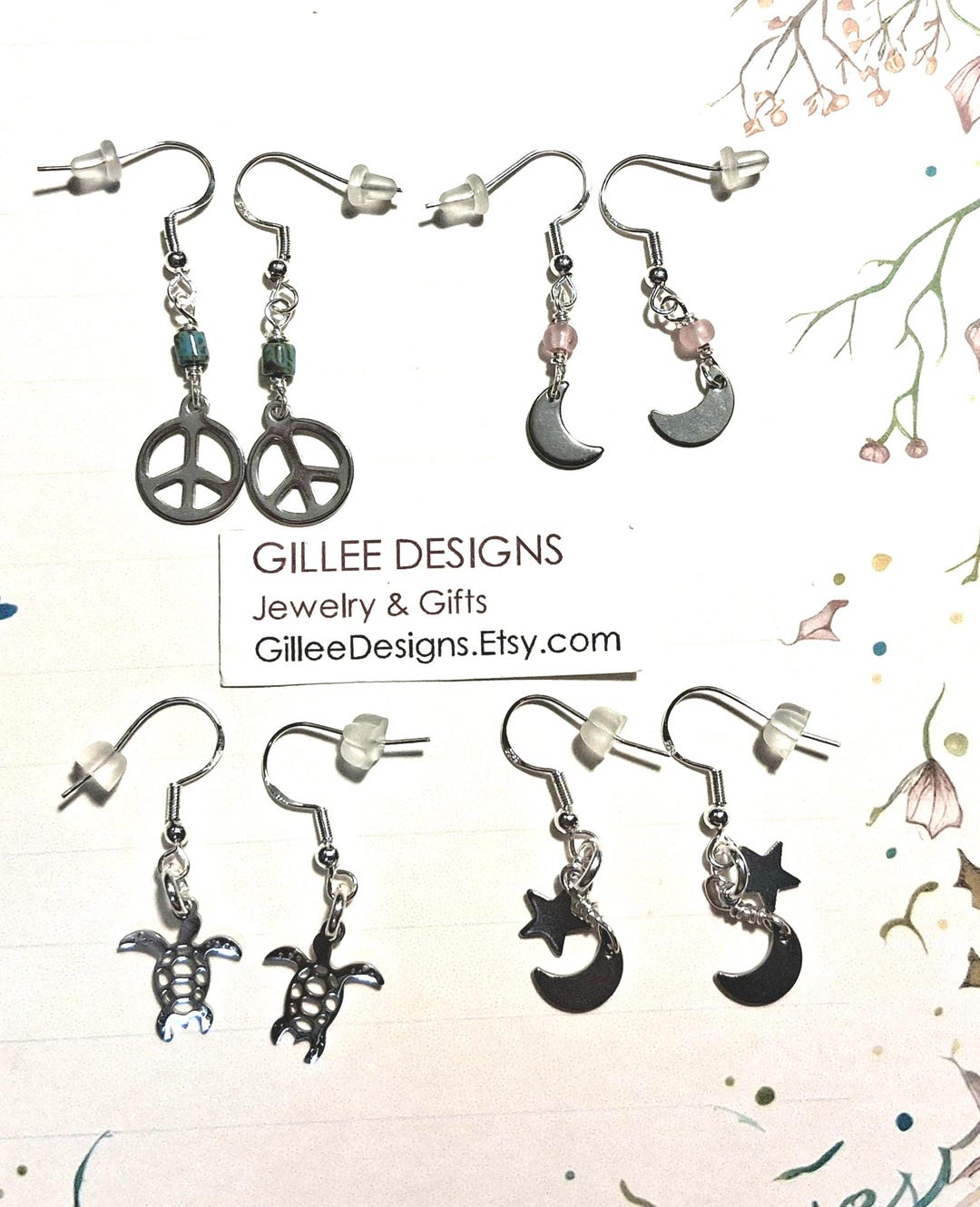 Teen, Tween EARRINGS: Pick a Favorite, Stainless Steel Charms, Sterling ...
