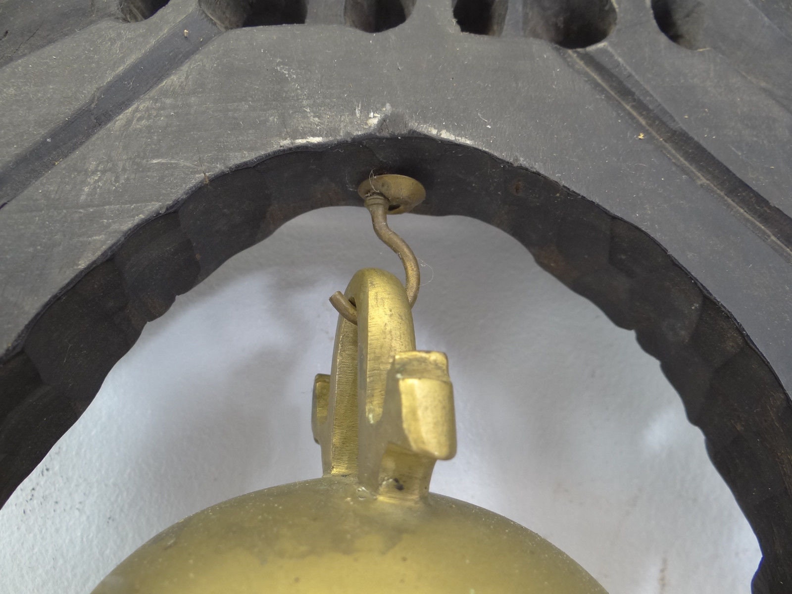 Vintage Chinese Brass Metal Dragon Bell W Inlayed Silver - Etsy