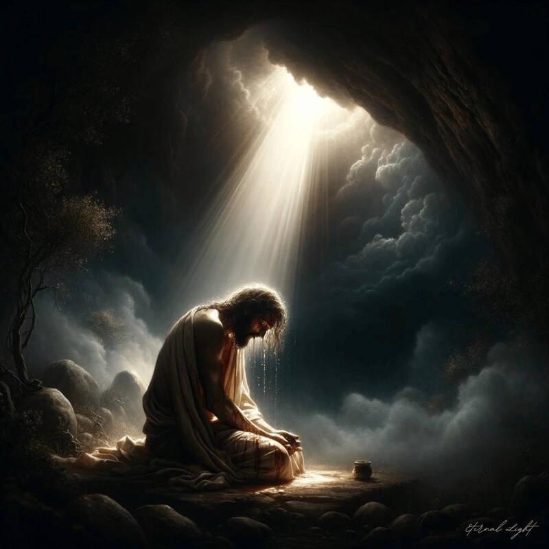 Catholic Art Print Agony - Etsy