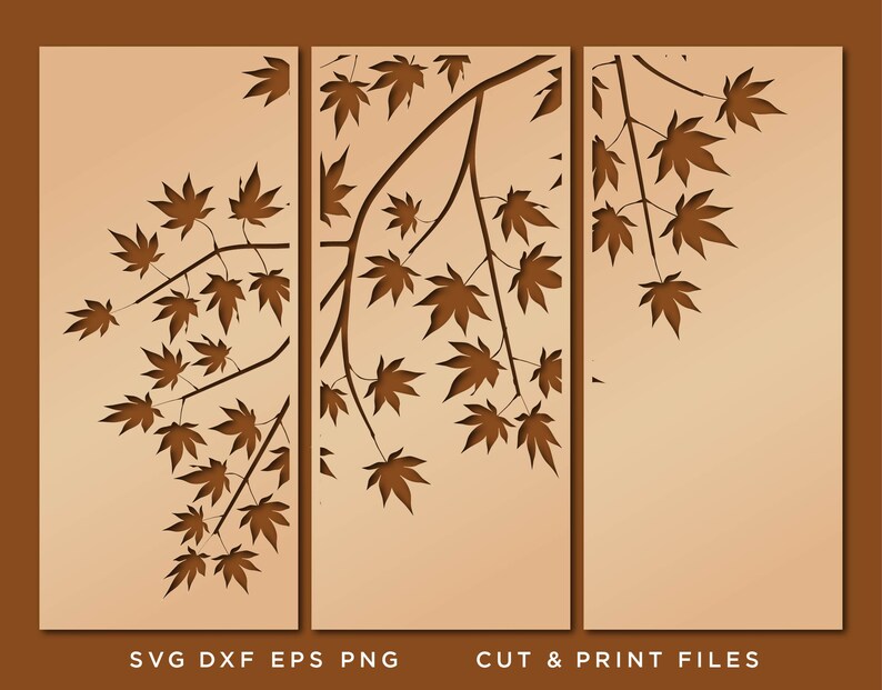 Wall Art SVG Maple SVG File for Cricut Laser Glowforge - Etsy