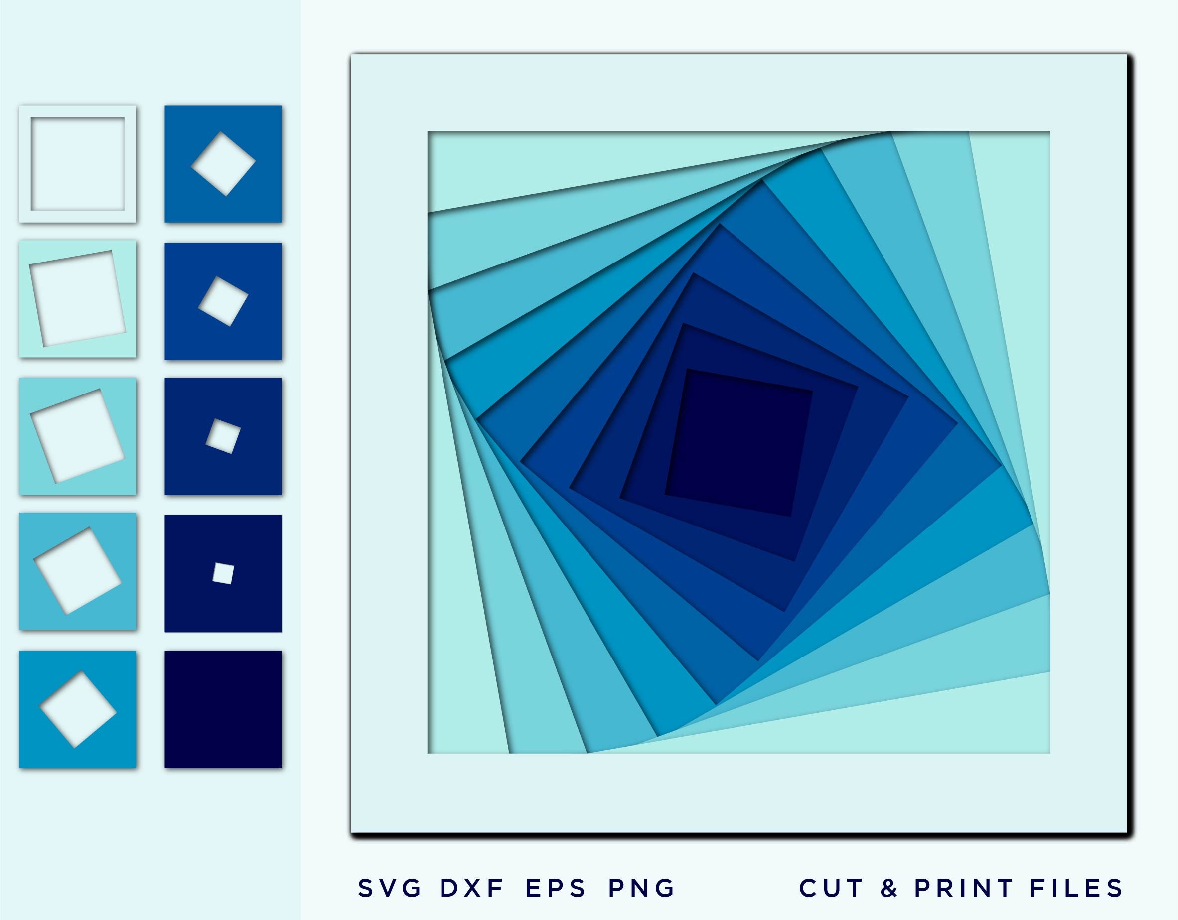 Sacred Geometry Svg, Cut File Mandala, Cut Multilayer Mandala, 3D ...
