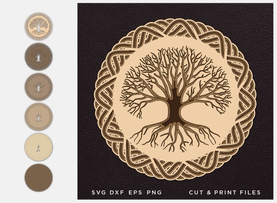 Tree of life svg 3d Cut file Tree of life Cut multilayer | Etsy