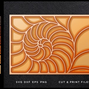 Nautilus Svg, 3d, Cut File Snail, Cut Multilayer, 3D Geometric Digital ...