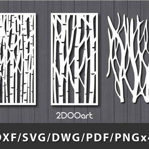 Tree Panels, Room Divider, Wall Panels, Lattice, Room Decor, Wall Vinyl ...