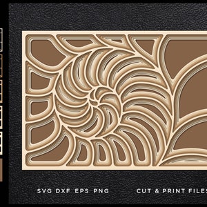 Nautilus Svg, 3d, Cut File Snail, Cut Multilayer, 3D Geometric Digital ...