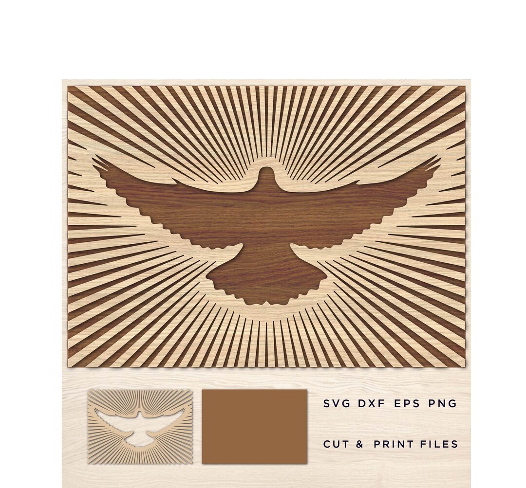 Holy Spirit SVG, Holy Ghost, Divine Force, Cut File, Multilayer, 3D ...