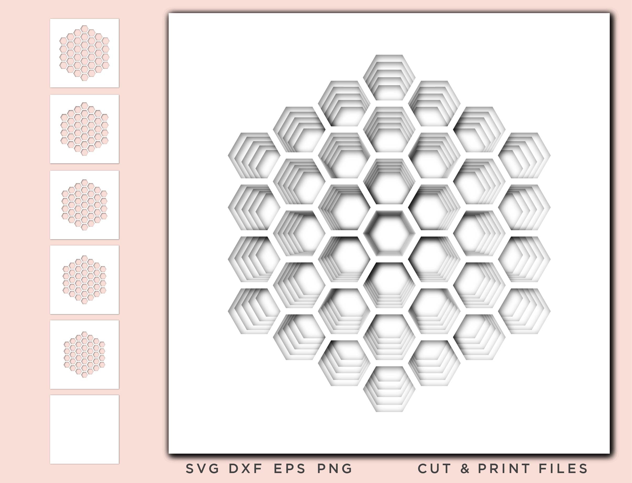 Sacred Geometry SVG, Cut File Mandala, Cut Multilayer Mandala, 3D ...