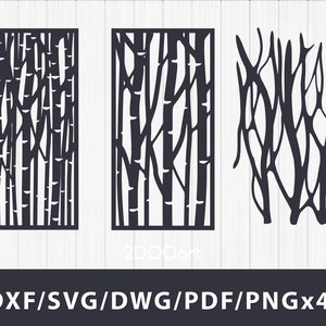 Tree Panels, Room Divider, Wall Panels, Lattice, Room Decor, Wall Vinyl ...