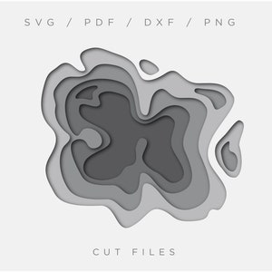 Multi Color Layers, Papercut, 3D Paper Cut Vector, Paper Cut Svg, File ...