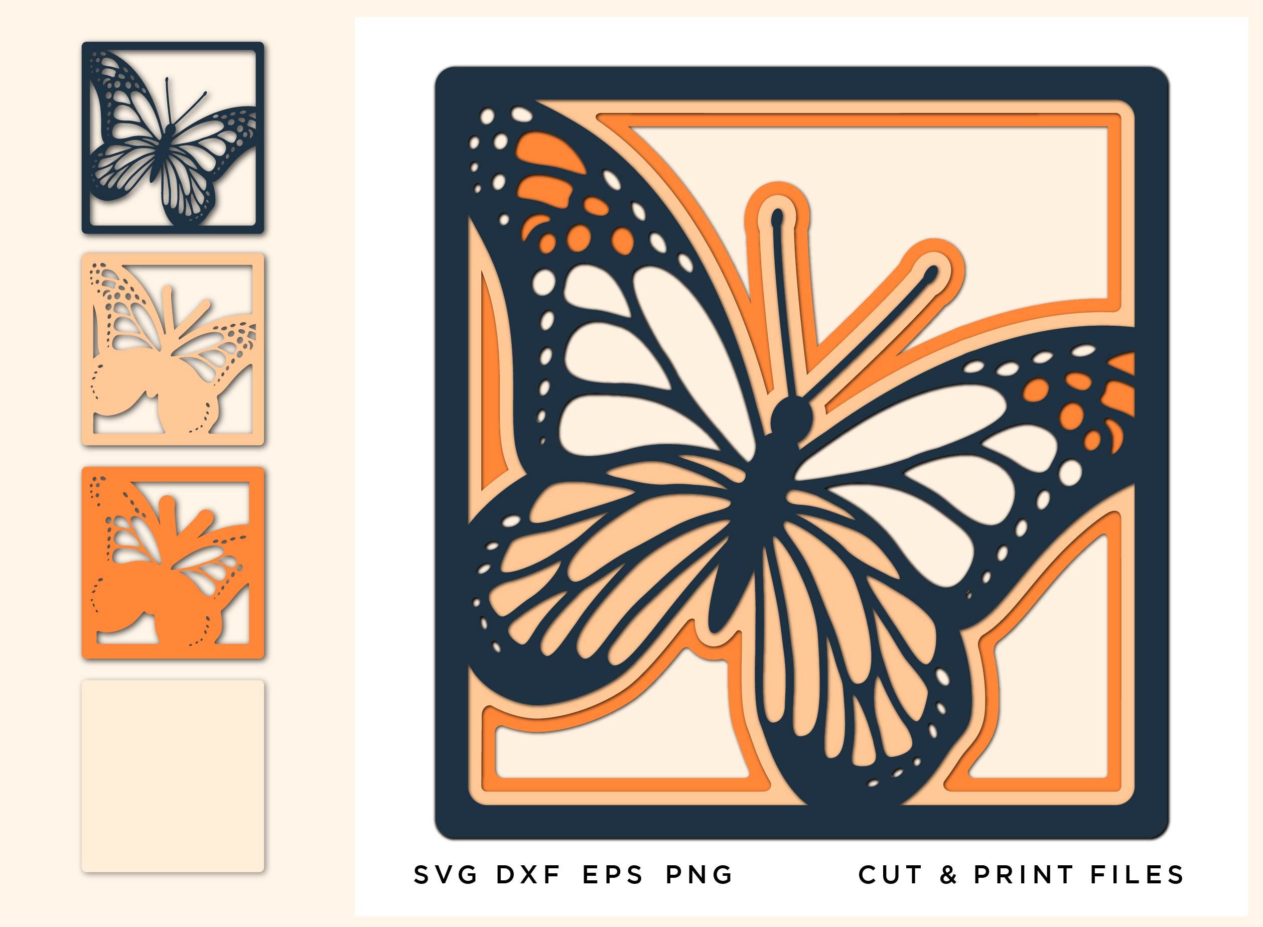 Svg mariposa archivo de corte mariposa multicapa svg en - Etsy México