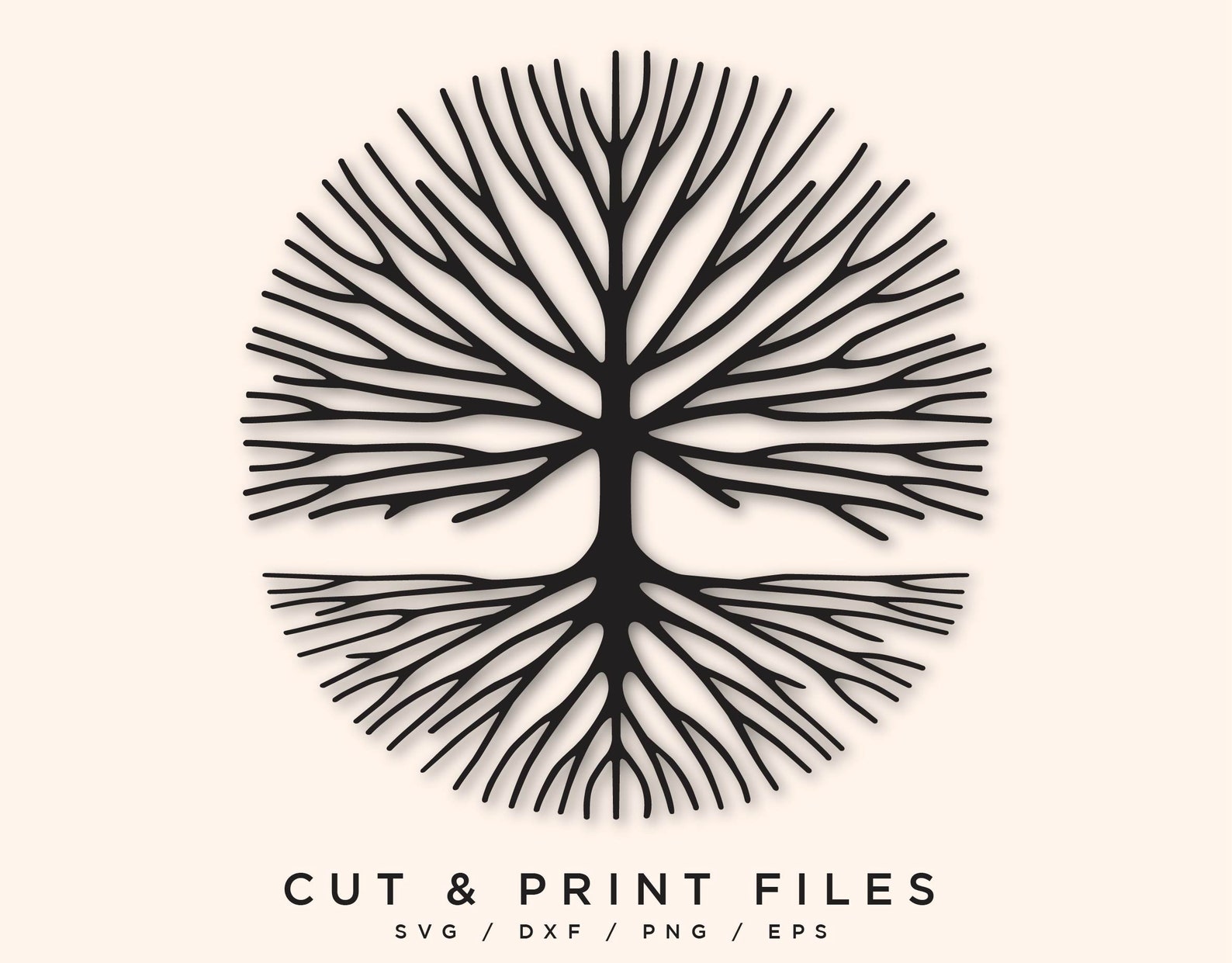 Tree of Life Tree Cut File Tree Cut Out Tree Dxf Tree | Etsy