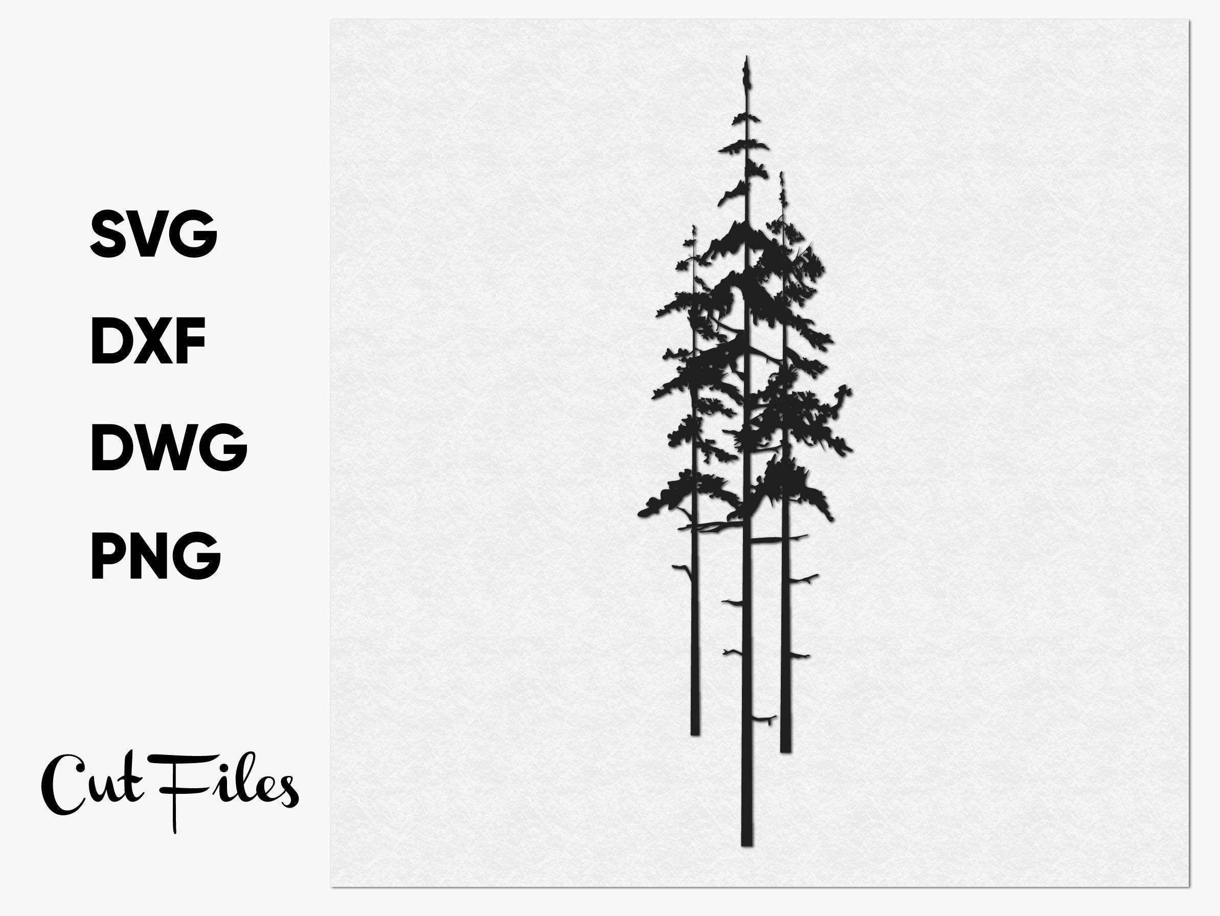 Wall Art Pine Tree SVG File for Cricut Trees Vector Images - Etsy Ireland