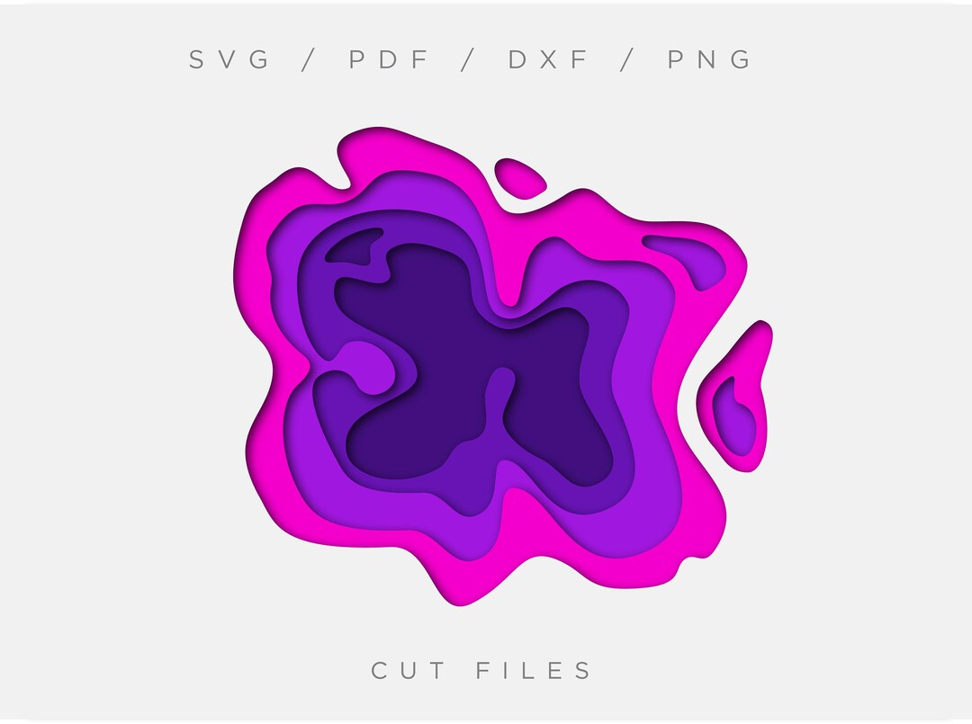 Multi Color Layers, Papercut, 3D Paper Cut Vector, Paper Cut Svg, File ...