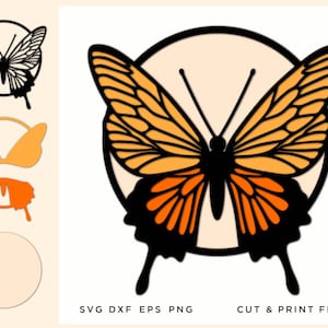 Butterfly Svg Cut File Butterfly Multilayer Layered Svg - Etsy