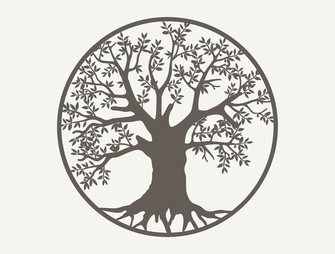 Olive Tree, Tree of Life Tree of Life Svg, Tree Cut File, Tree Cut Out ...