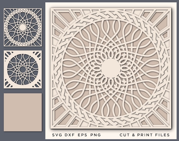 Wall Art 3D Layered Laser SVG File for Cricut Mandala Svg - Etsy