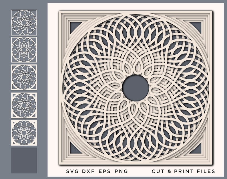 Wall Hanging Wall Art 3D Layered Laser SVG File for Cricut - Etsy