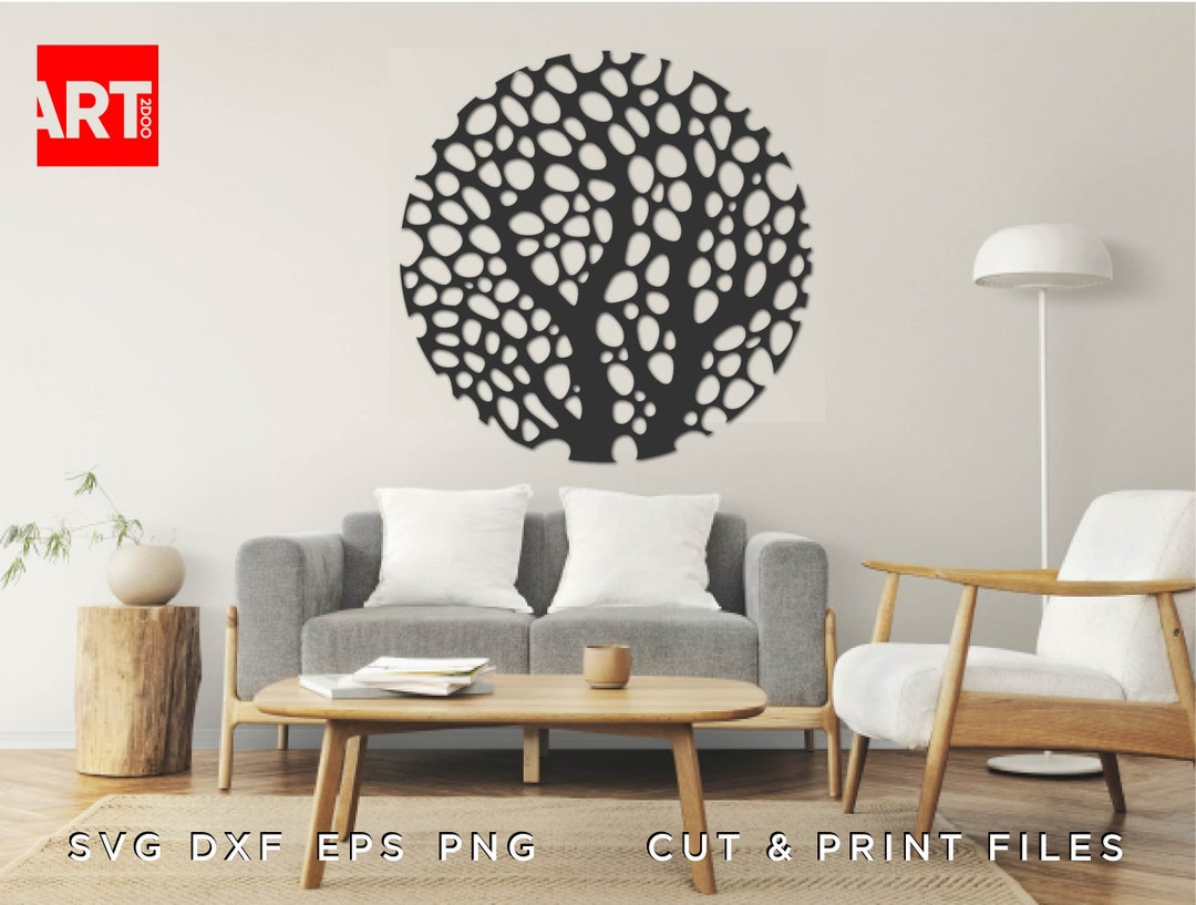 Tree Wall, Tree of Life Svg, Tree Cut File, Tree Cut Out, Vinyl ...