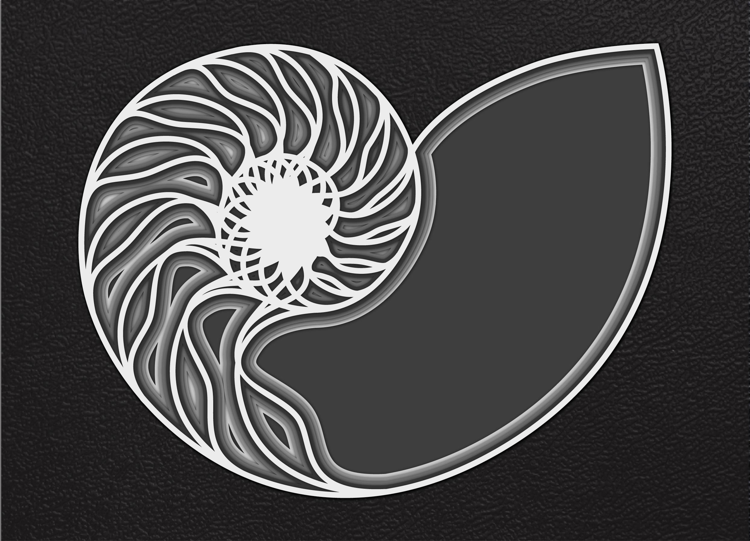 Nautilus Svg 3d Cut File Nautilus Cut Multilayer 3D - Etsy Australia