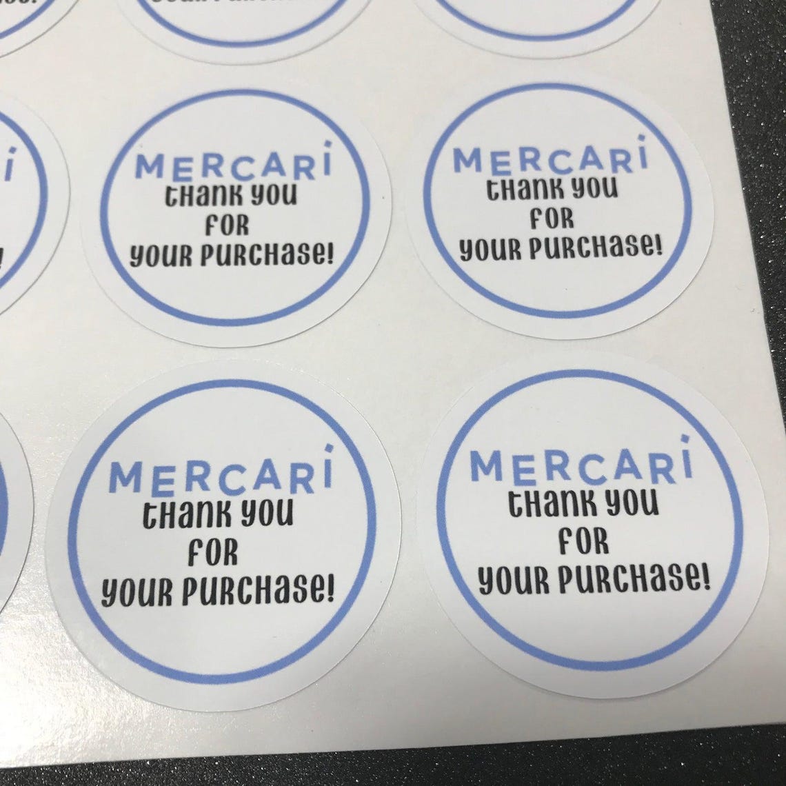 10 Pages Mercari Thank You Stickers Size 2” - Etsy