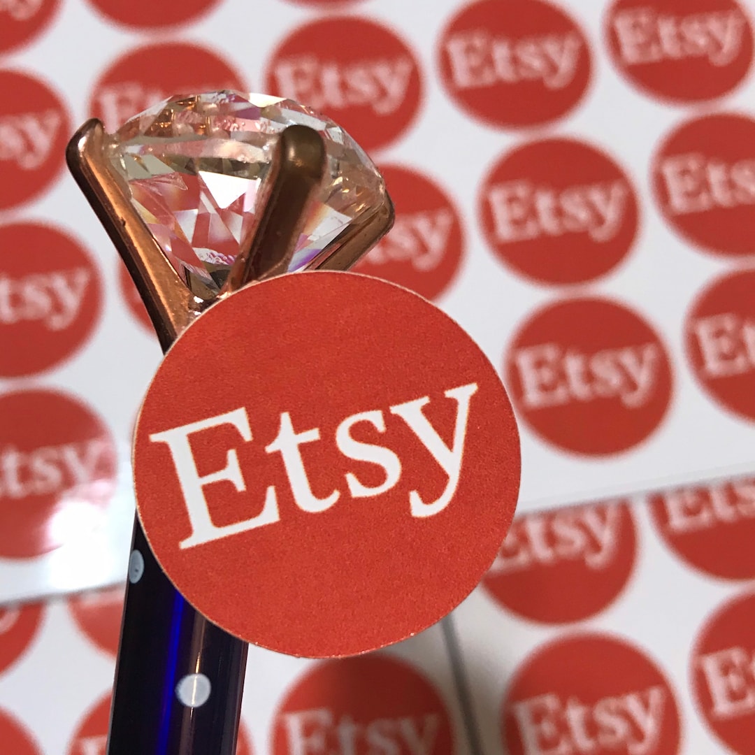96ct Etsy Round Stickers for Your Orders 1” in Diameter - Etsy