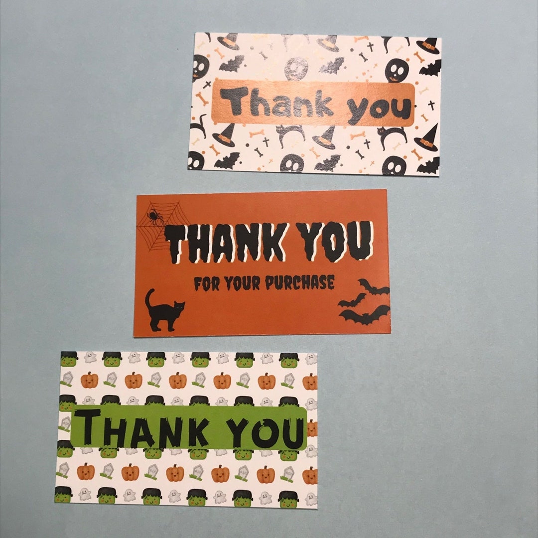 30 cartes de remerciement à thème dHalloween 3 designs - Etsy France