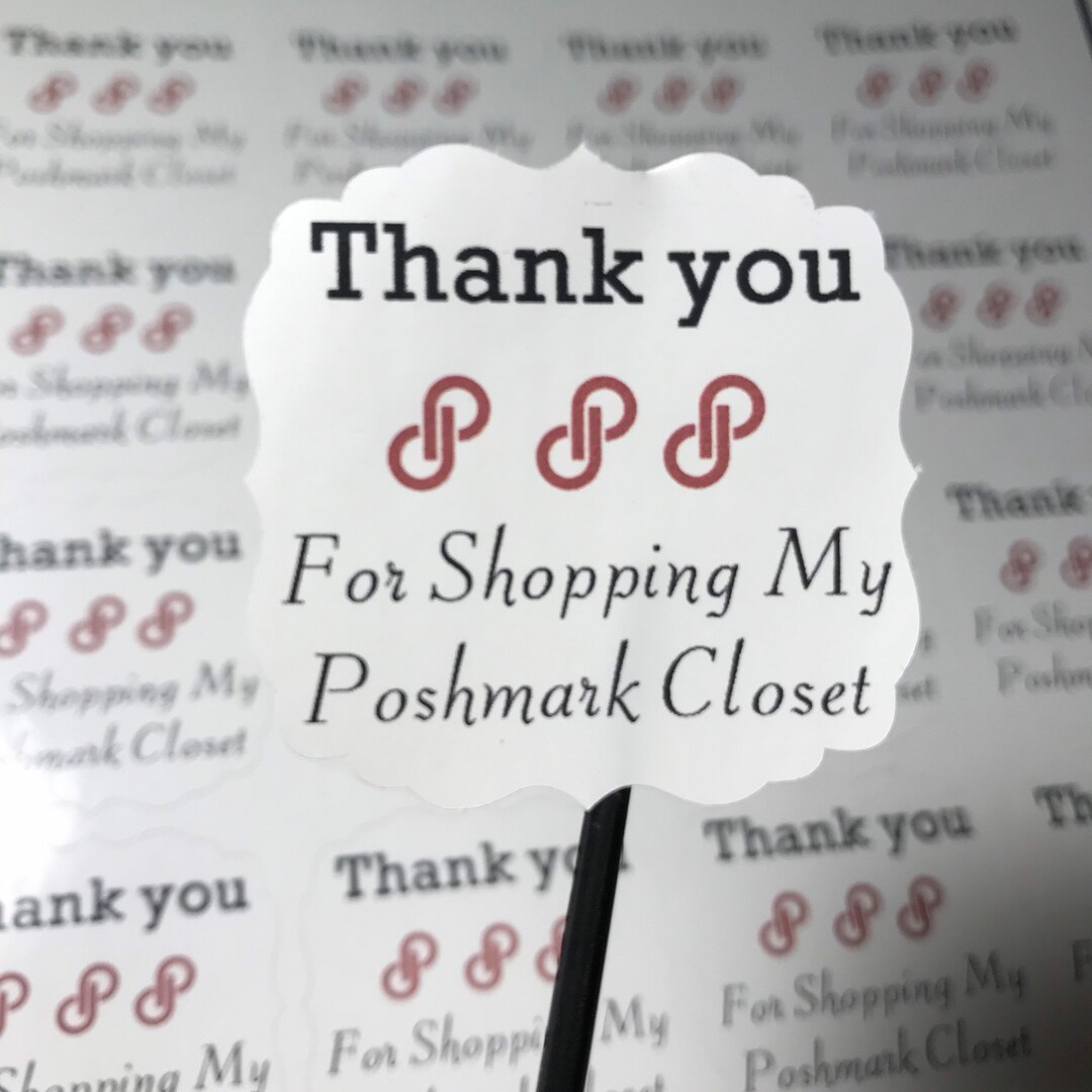 48 Thank You for Shopping My Poshmark Closet Stickers Size 1.47 ...